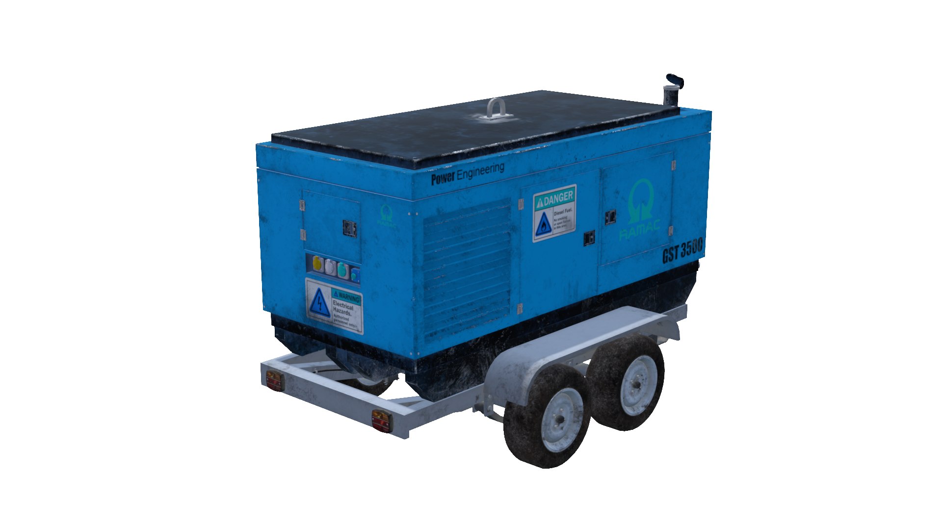 3D Blue Generator - TurboSquid 2375916