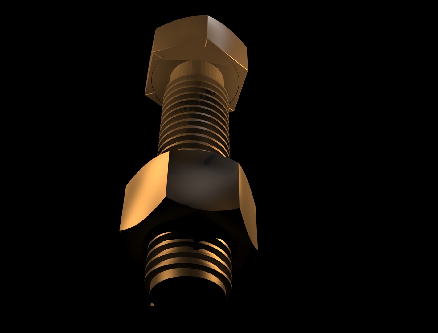 3D Nut Bolt Model - TurboSquid 1656021