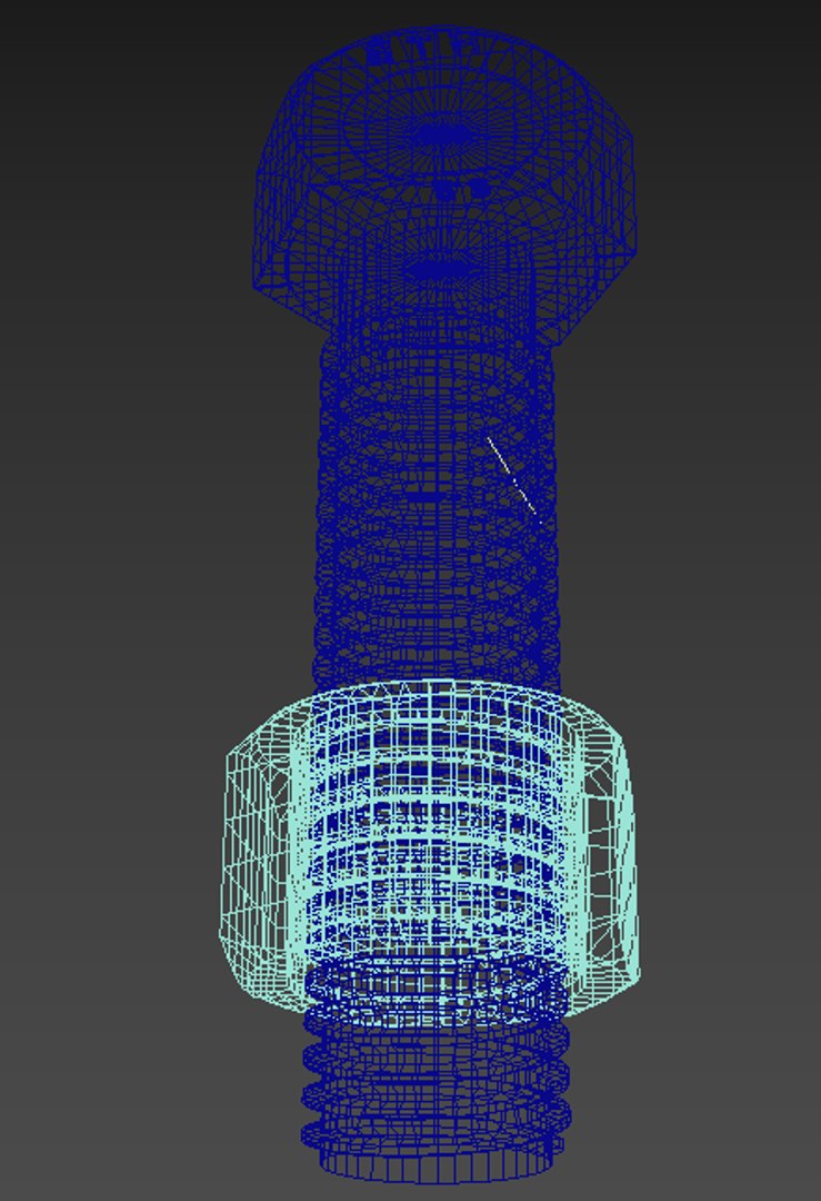 3D Nut Bolt Model - TurboSquid 1656021