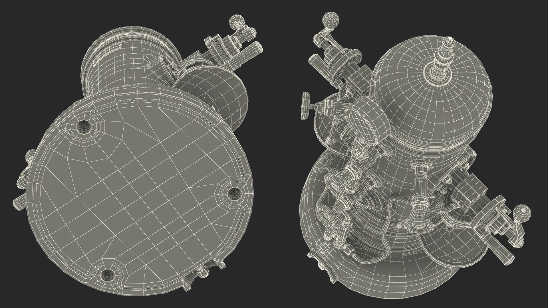 3D Model Vintage Espresso Machine With Cappuccino Cup - TurboSquid 2297386