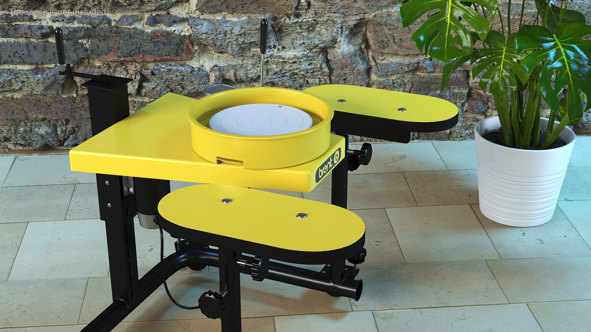 Pottery Wheel Brent Model B Yellow 3D Model - TurboSquid 2076166