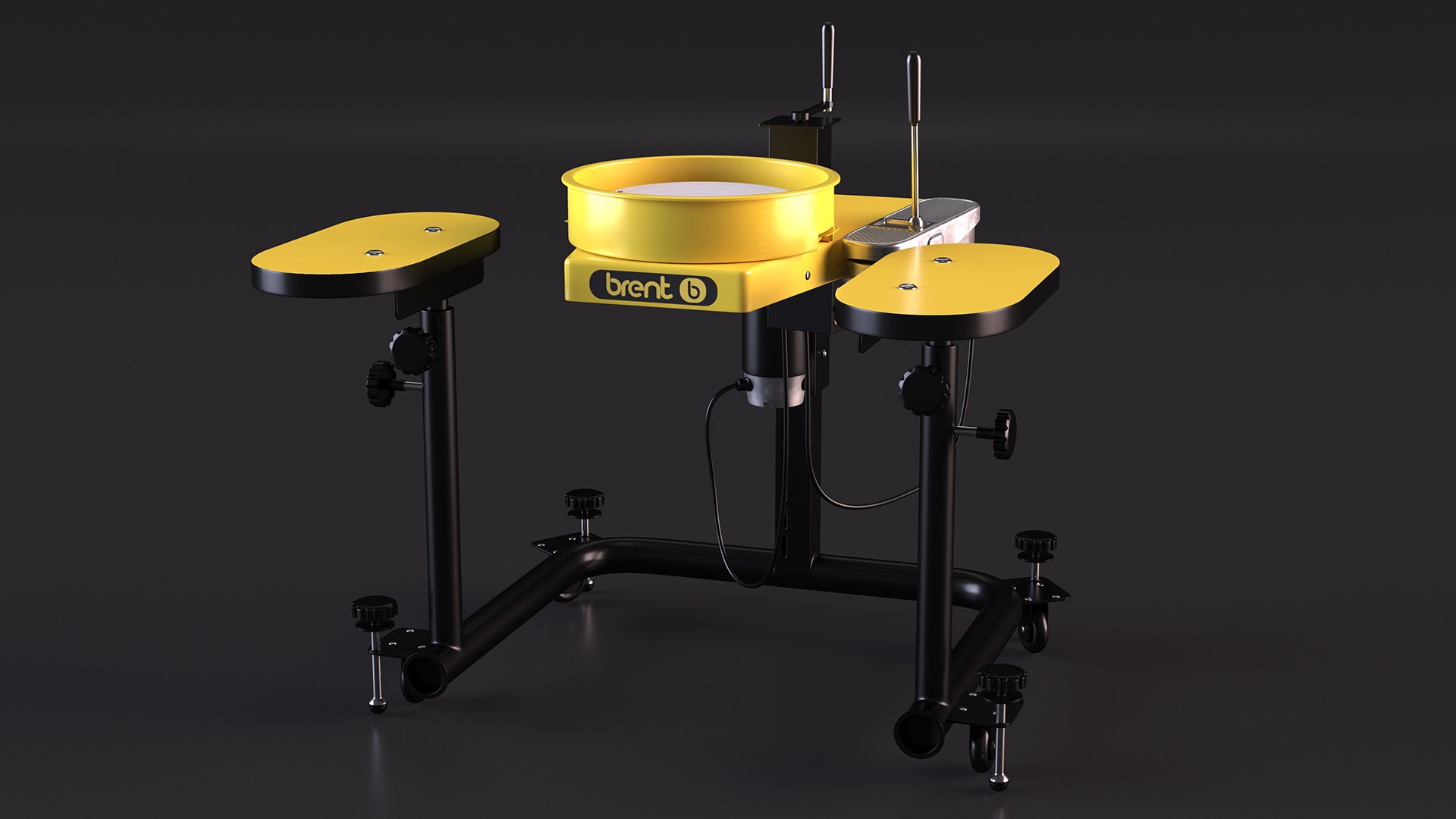 Pottery Wheel Brent Model B Yellow 3D Model - TurboSquid 2076166