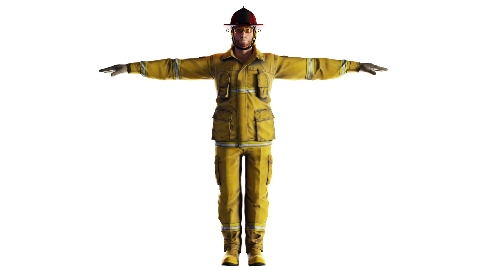 3D Brave Protector HighQuality Firefighter - TurboSquid 2095658