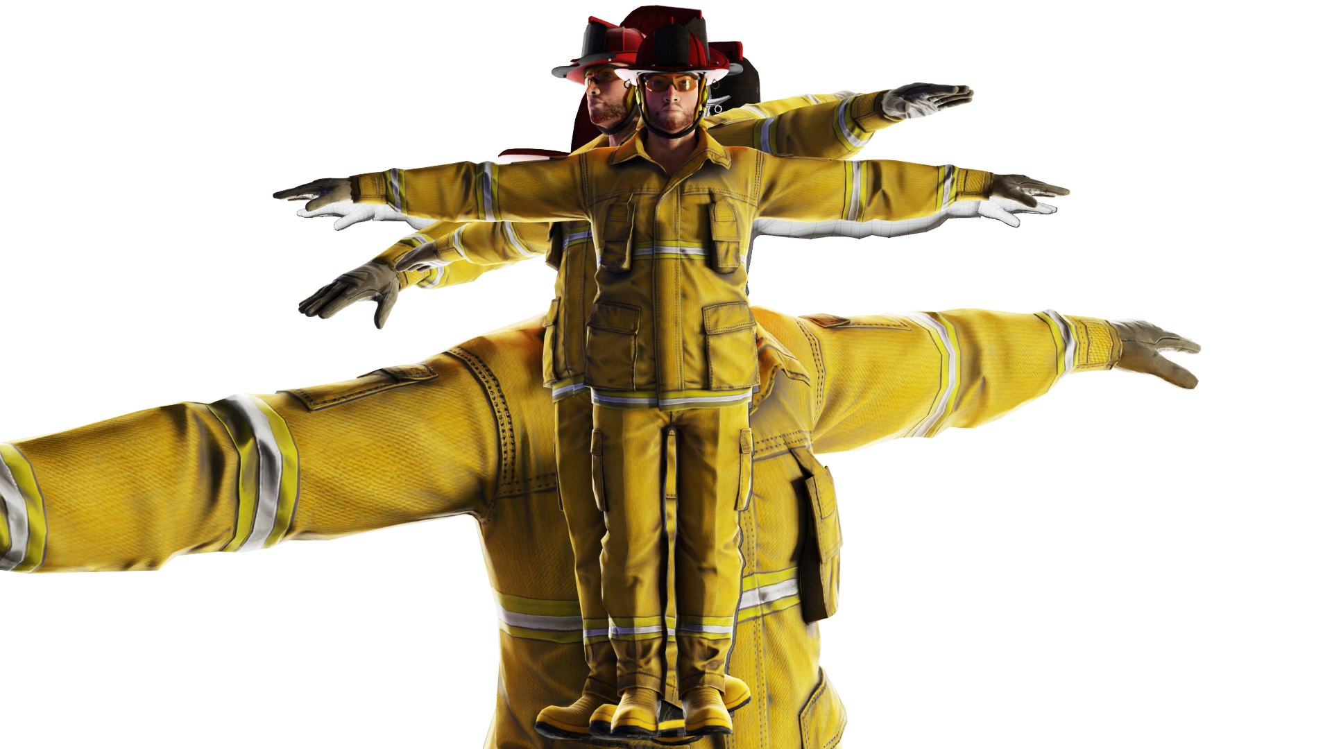 3D Brave Protector HighQuality Firefighter - TurboSquid 2095658
