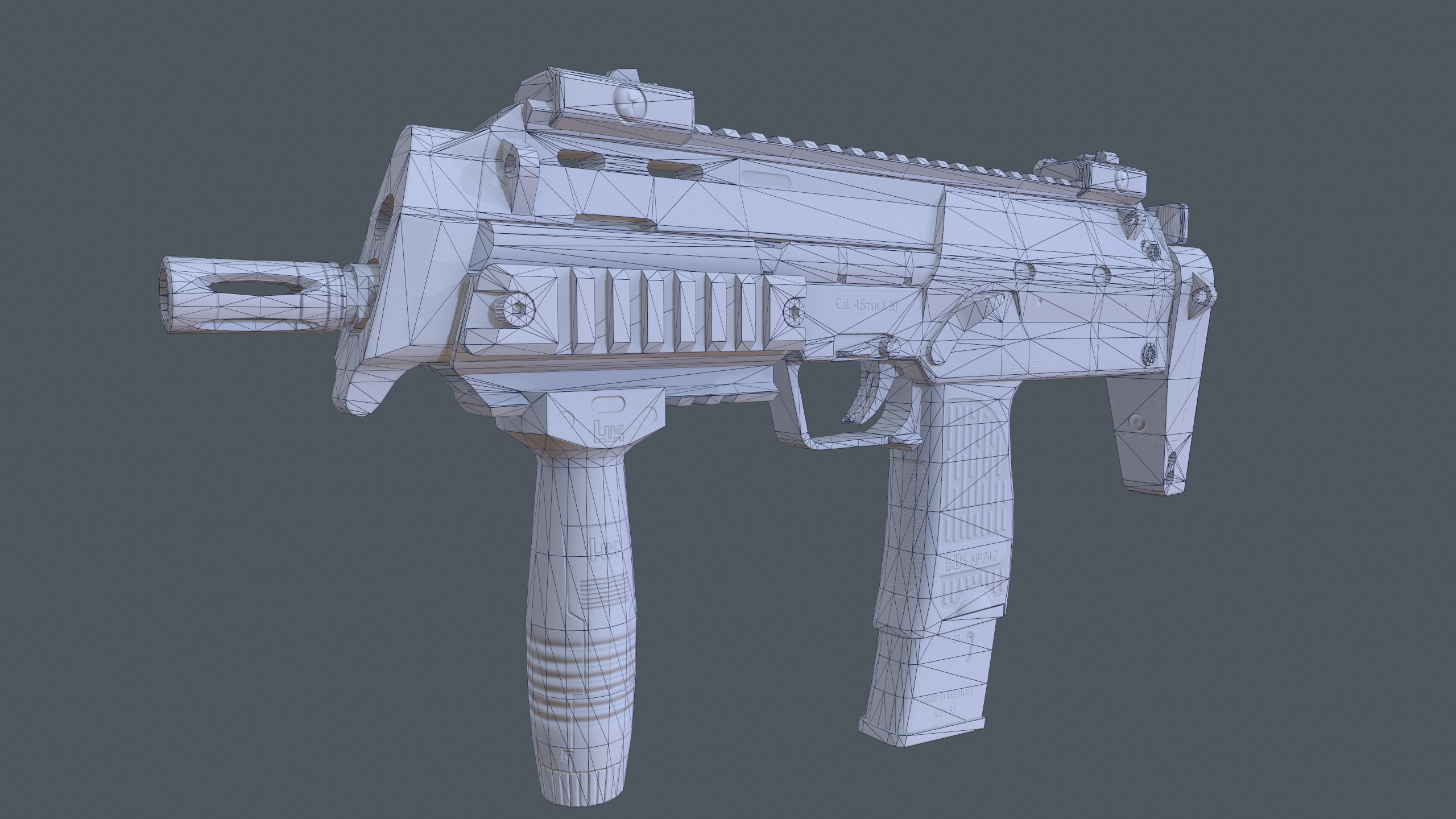 HK MP7A2 Model 3D - TurboSquid 1652795