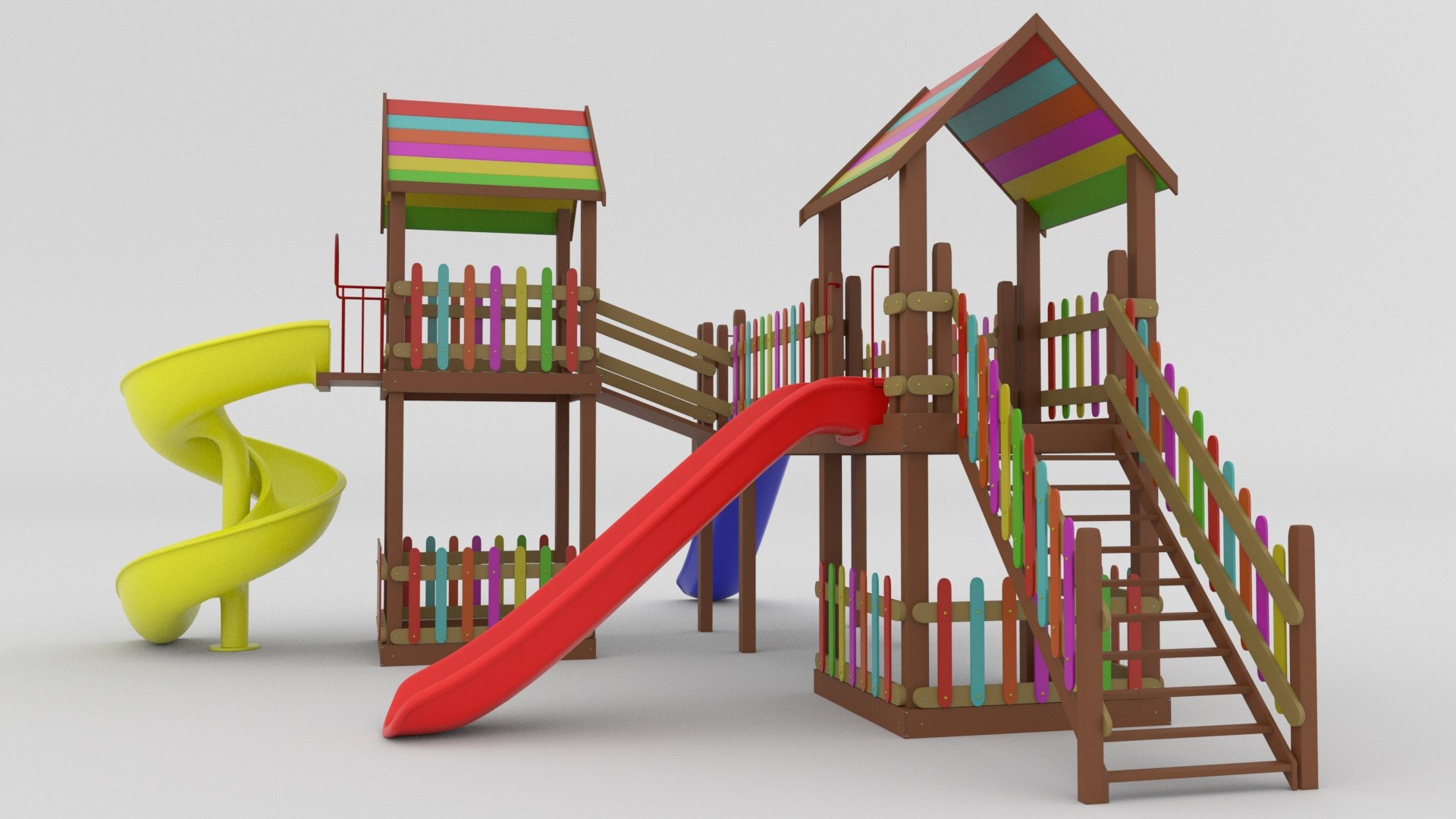 Playground Slide 3D Model - TurboSquid 1804671
