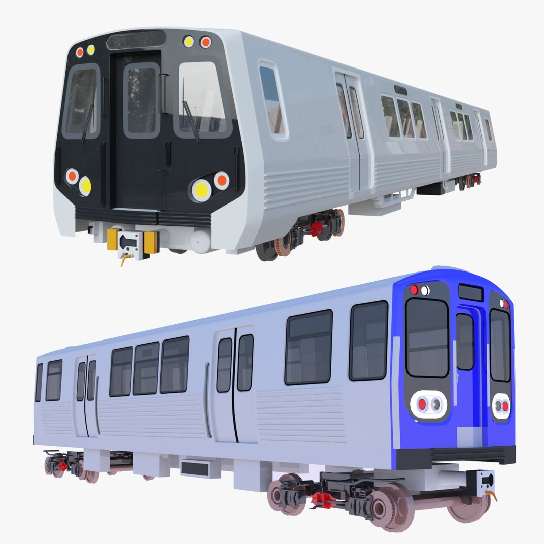 Chicago And Washington Metro Trains 3D Model - TurboSquid 2100593