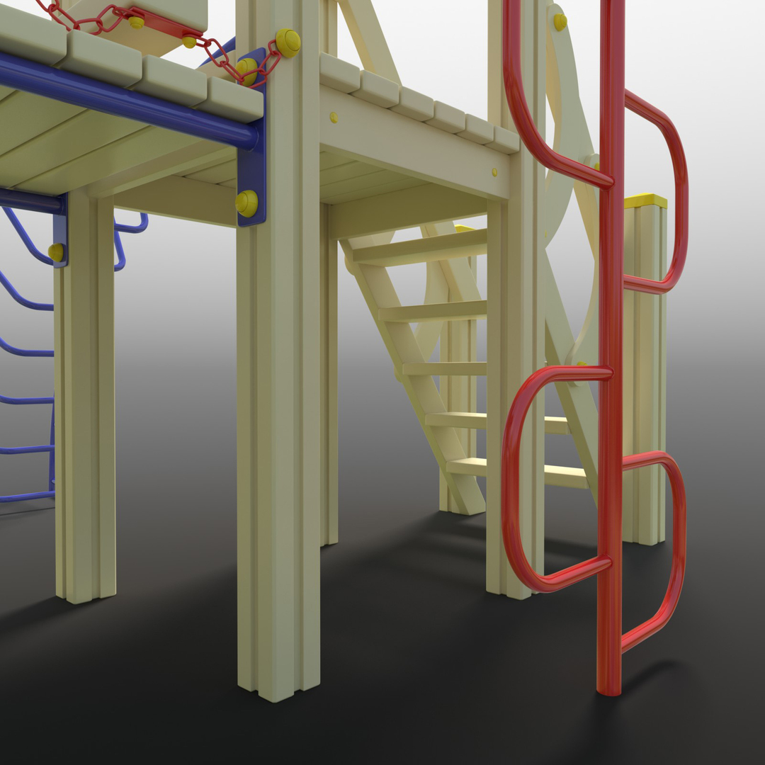 children s playground 3d max
