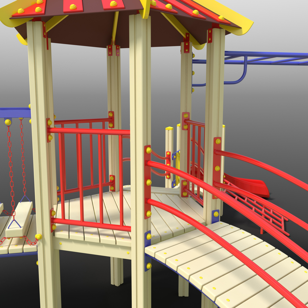 children s playground 3d max