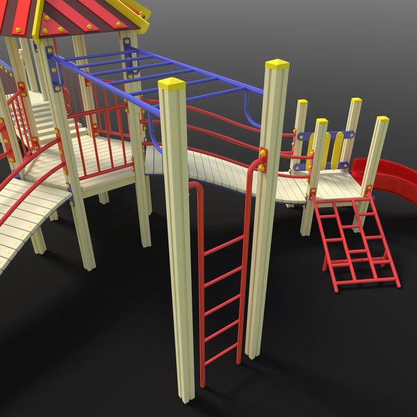 children s playground 3d max