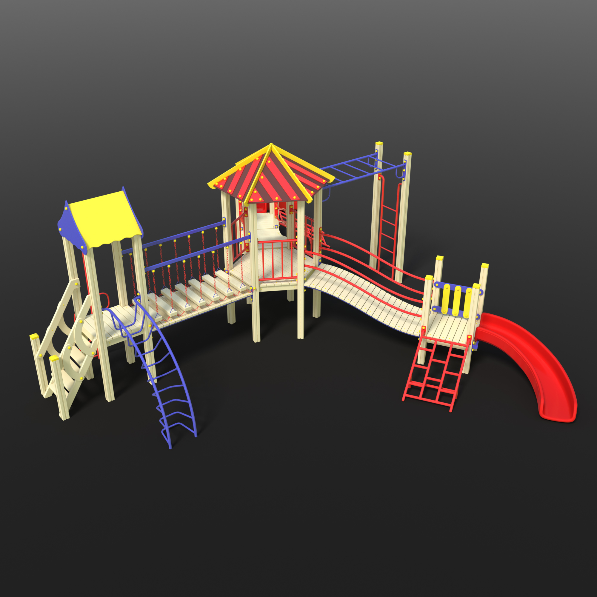children s playground 3d max