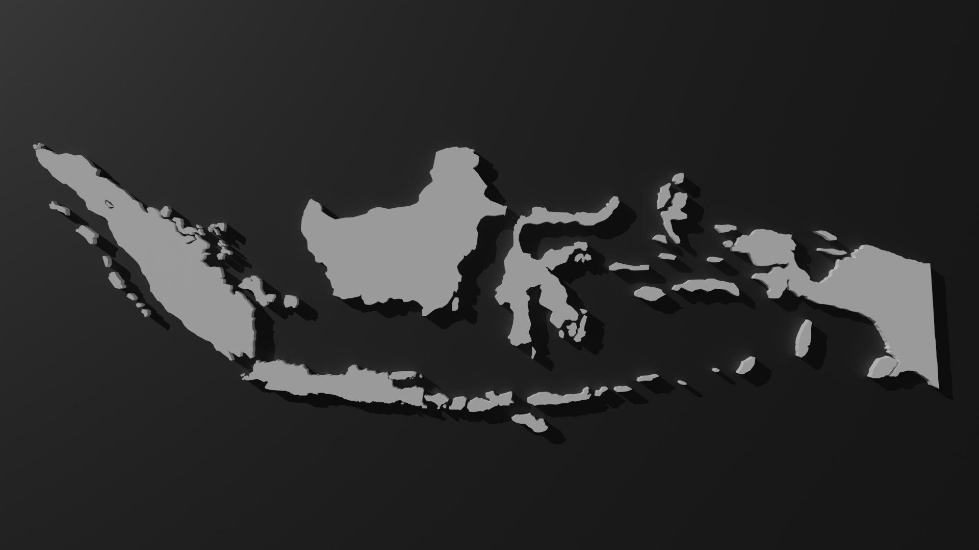 Indonesia Map 3D Model - TurboSquid 2170064
