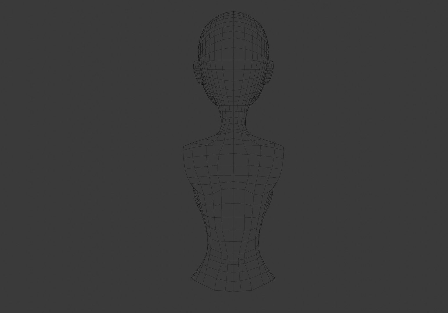 Cute Female Torso Model - TurboSquid 1910322