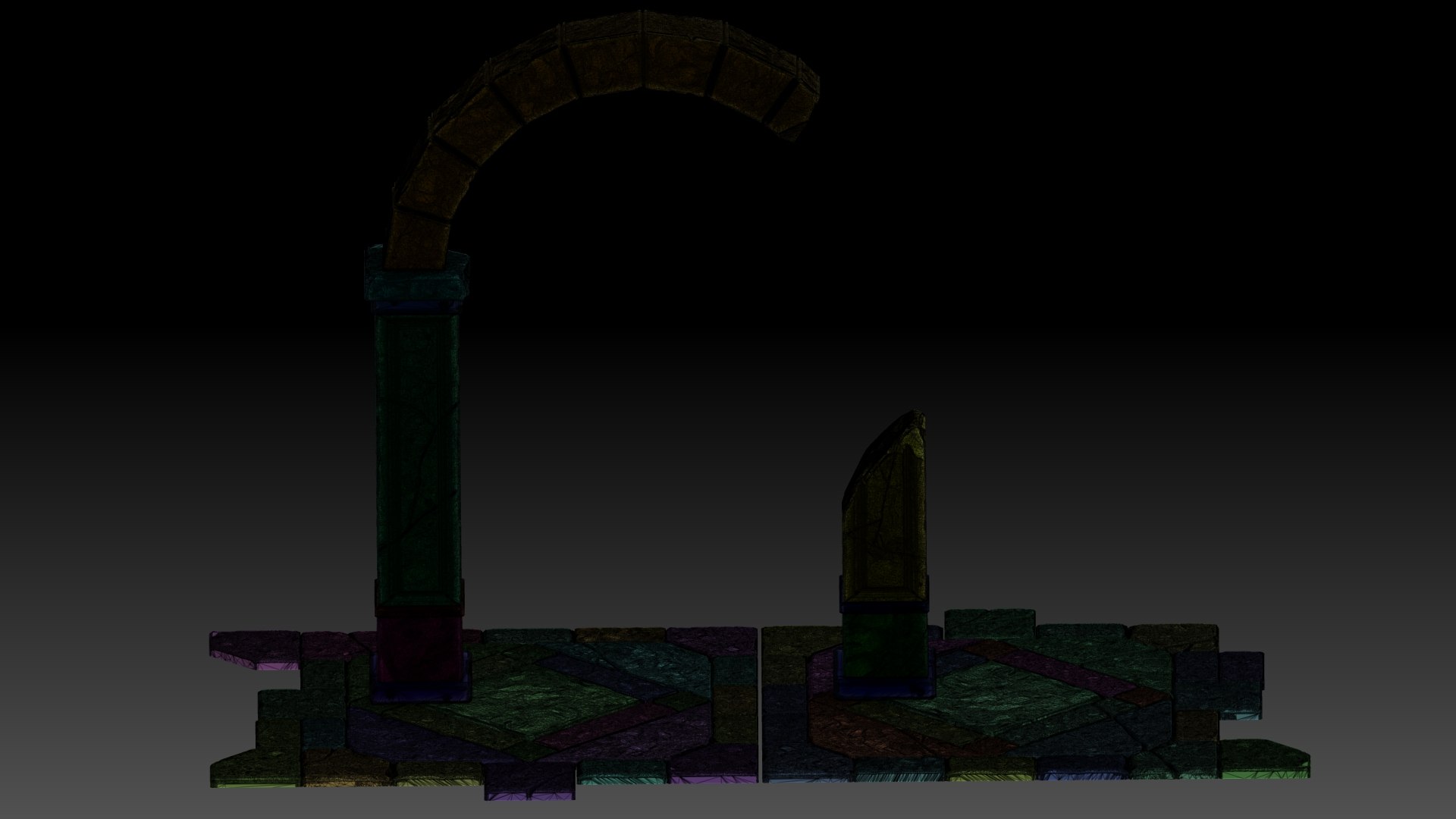 3D Model Stylized Ruin - TurboSquid 1847070