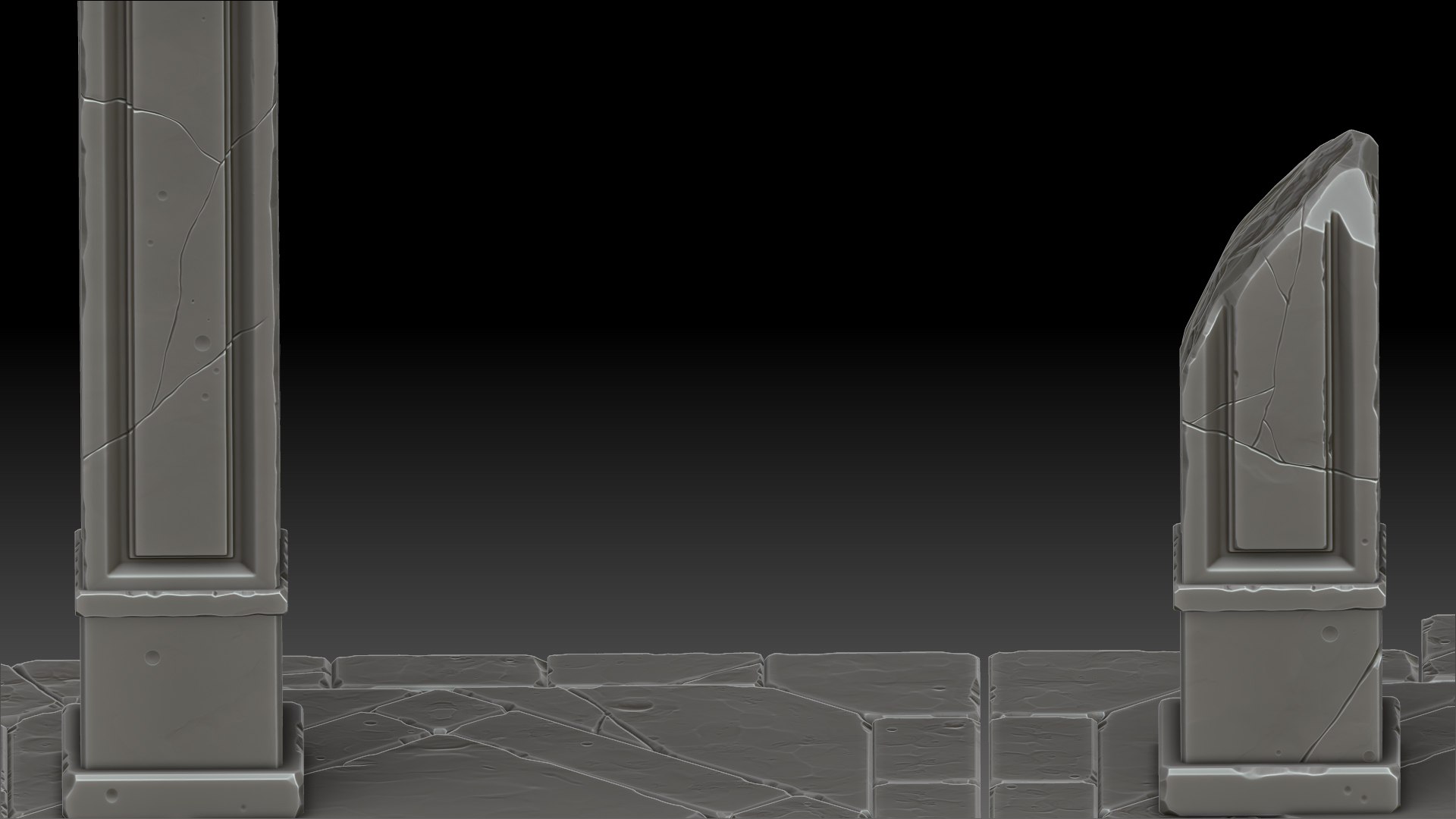 3D Model Stylized Ruin - TurboSquid 1847070