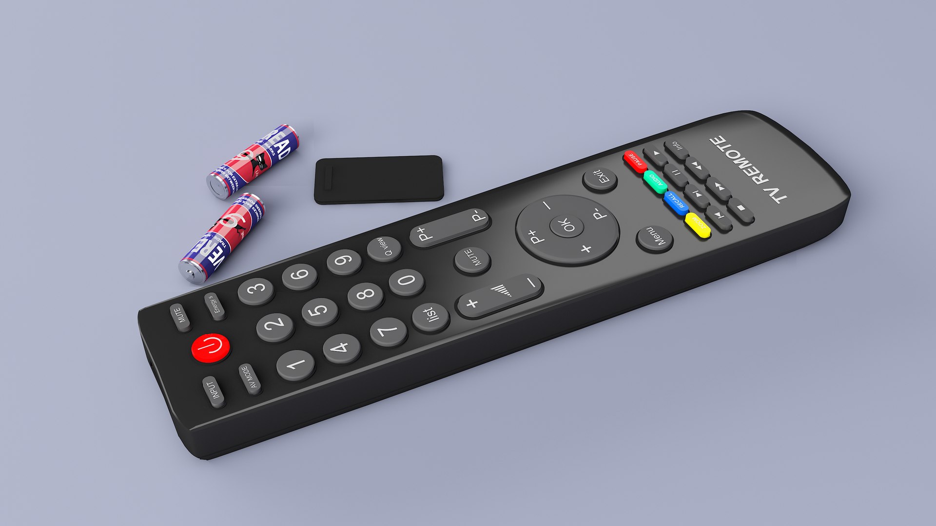 Remote Control Battrey 3D Model - TurboSquid 1461065