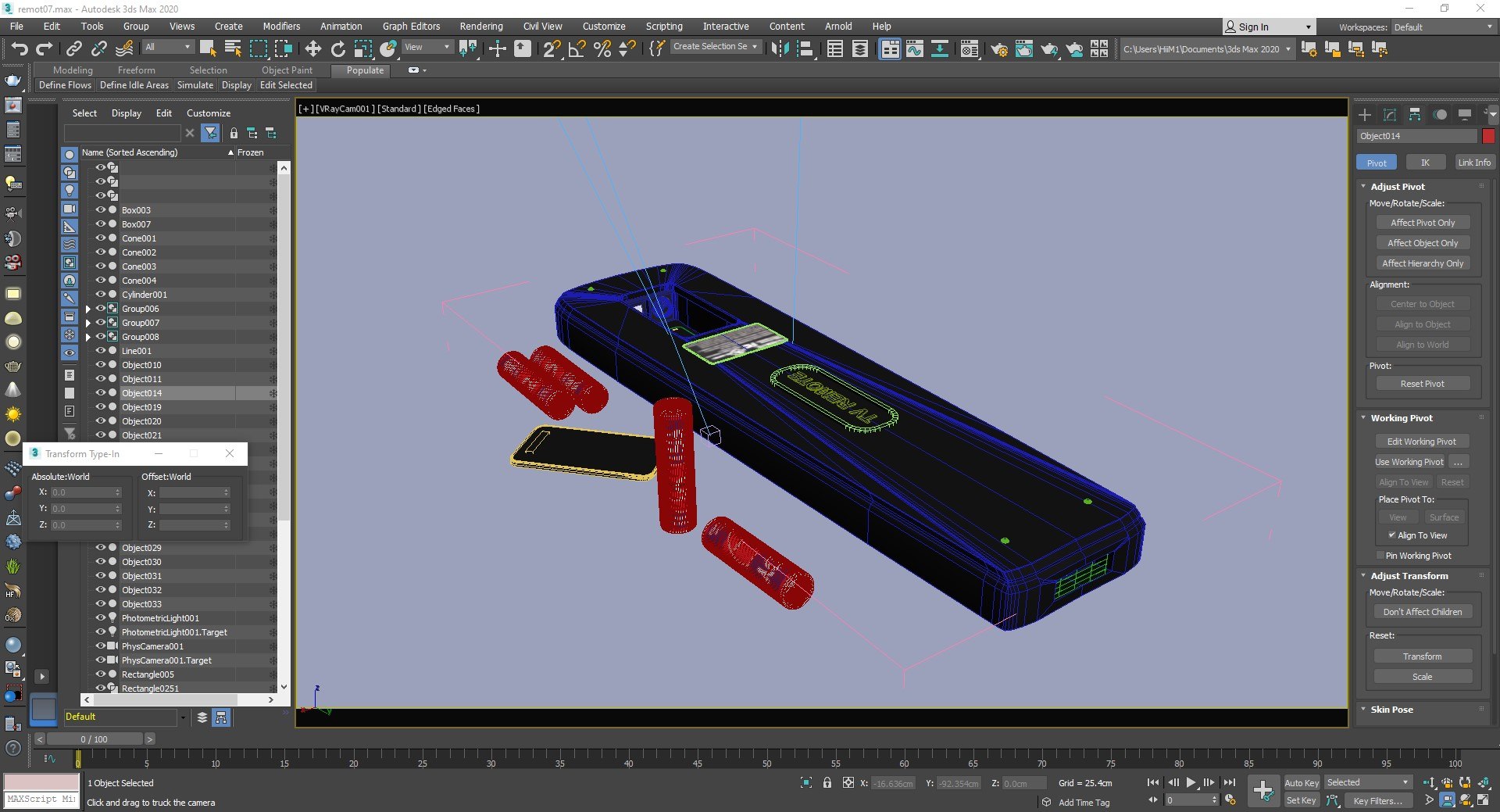 Remote Control Battrey 3D Model - TurboSquid 1461065