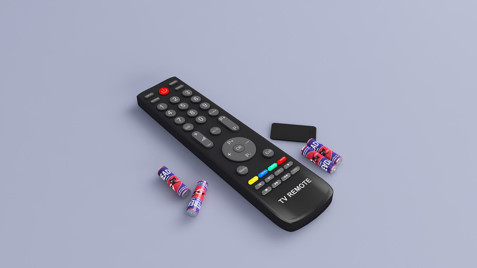 Remote Control Battrey 3D Model - TurboSquid 1461065
