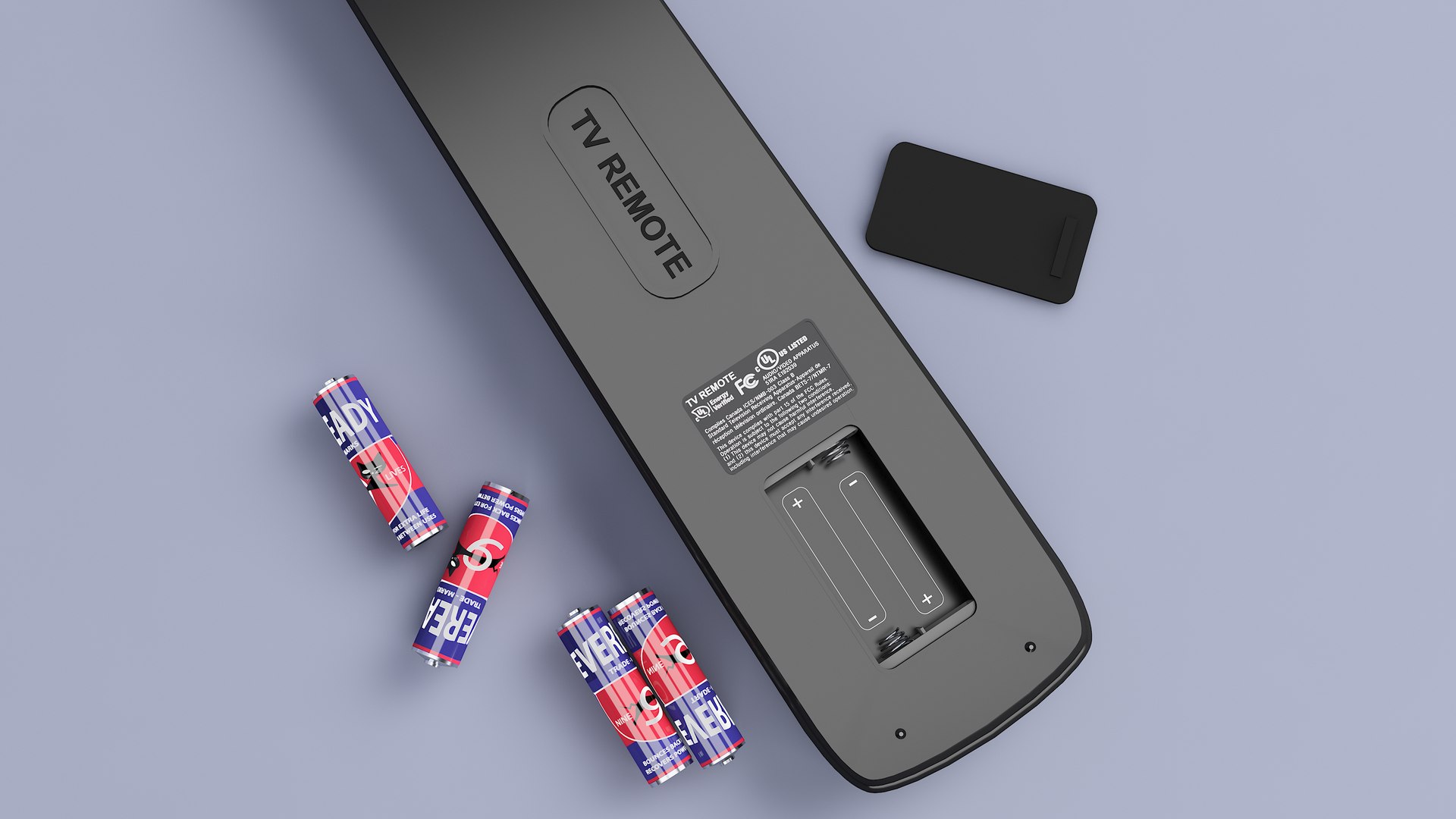 Remote Control Battrey 3D Model - TurboSquid 1461065