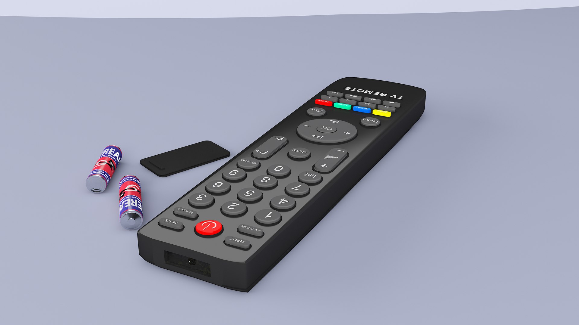 Remote Control Battrey 3D Model - TurboSquid 1461065