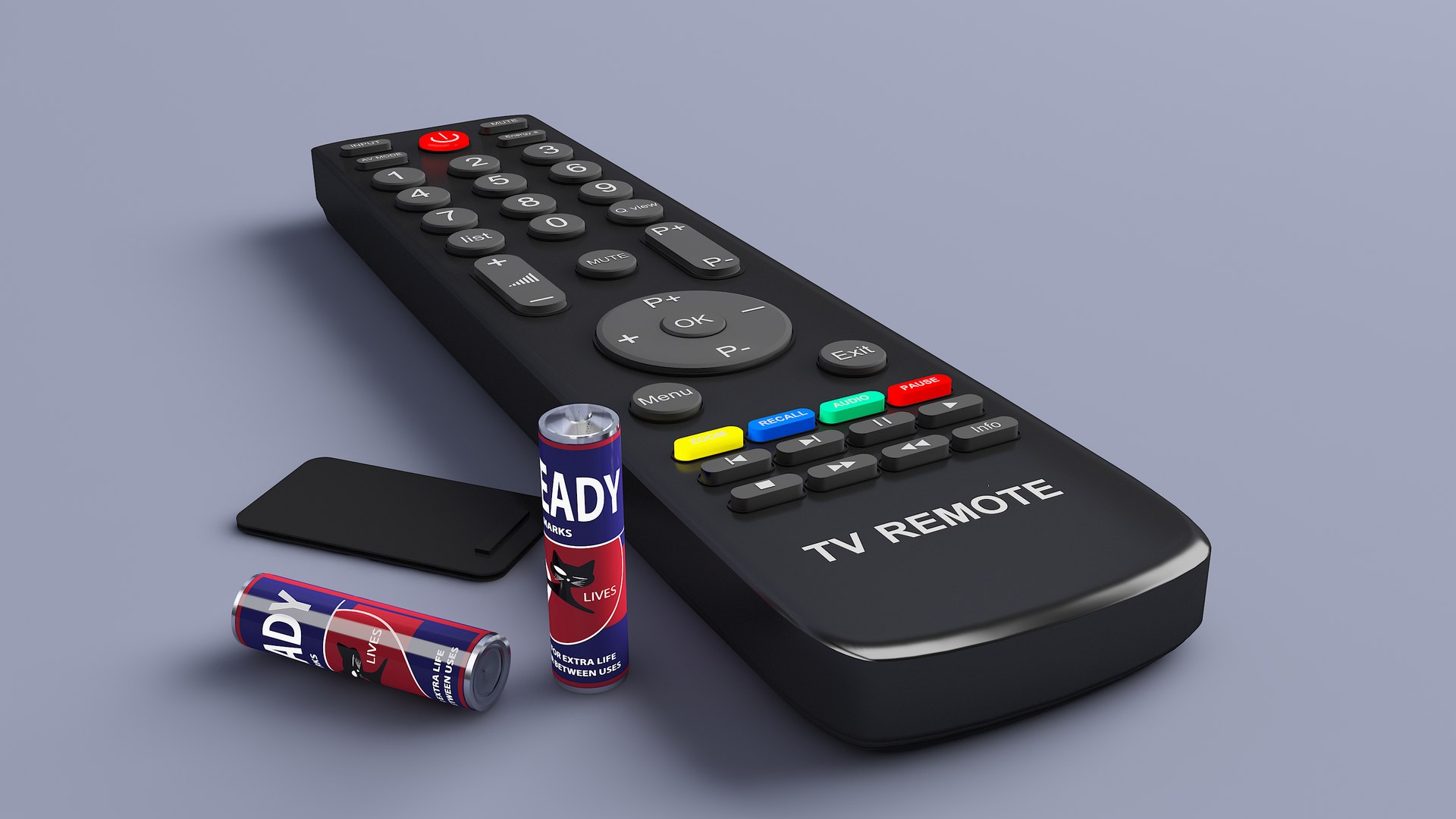 Remote control battrey 3D model - TurboSquid 1461065