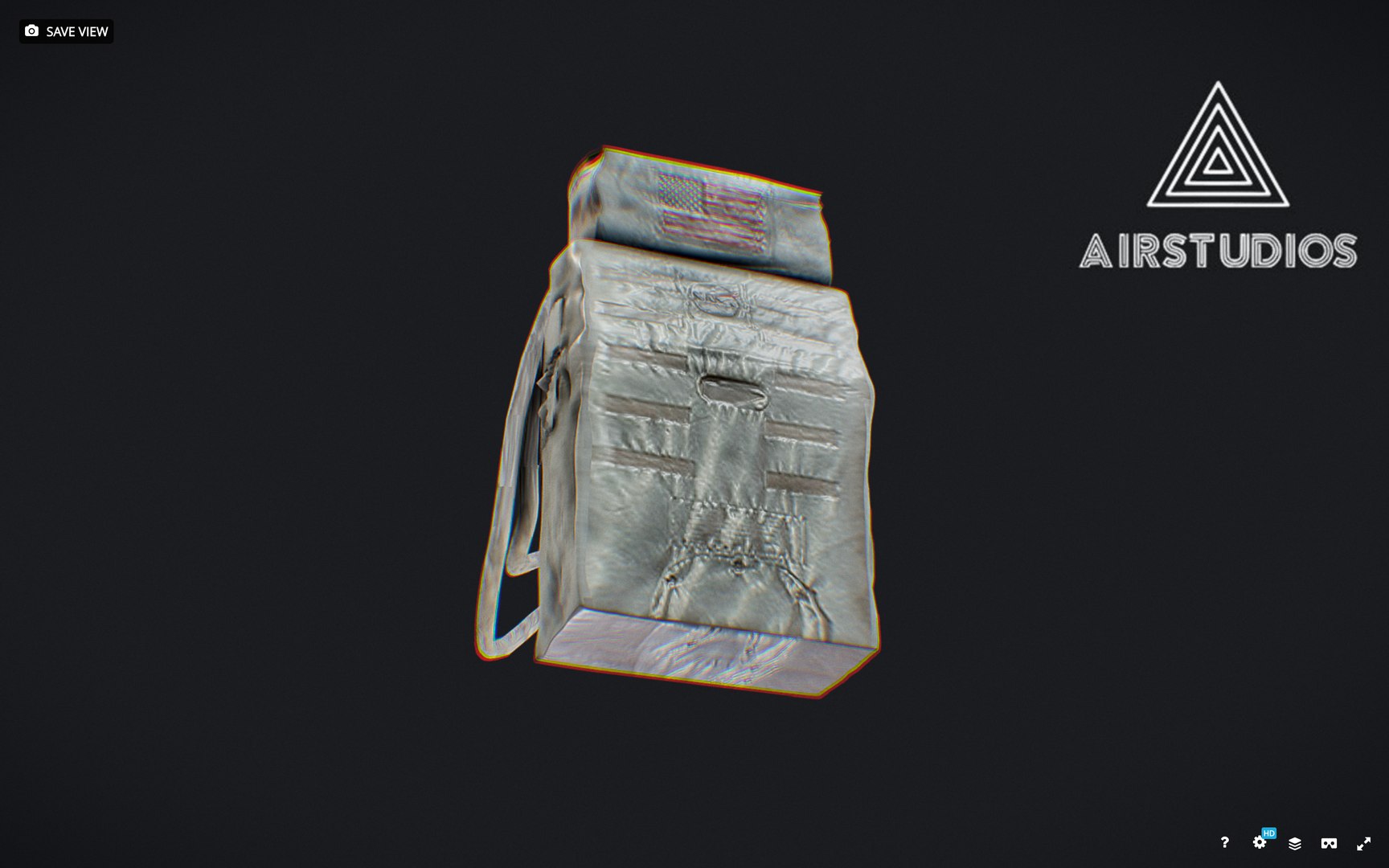 3D Space Suit Astronaut Backpack model - TurboSquid 1887269