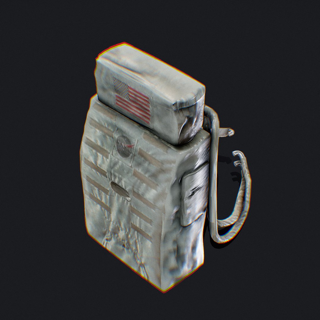 3D Space Suit Astronaut Backpack model - TurboSquid 1887269