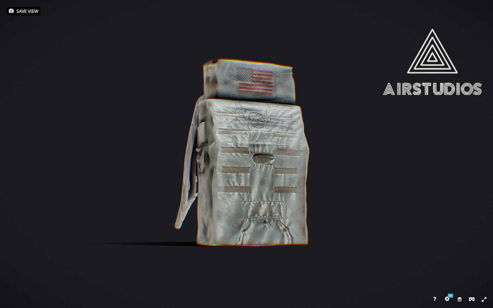 3D Space Suit Astronaut Backpack model - TurboSquid 1887269