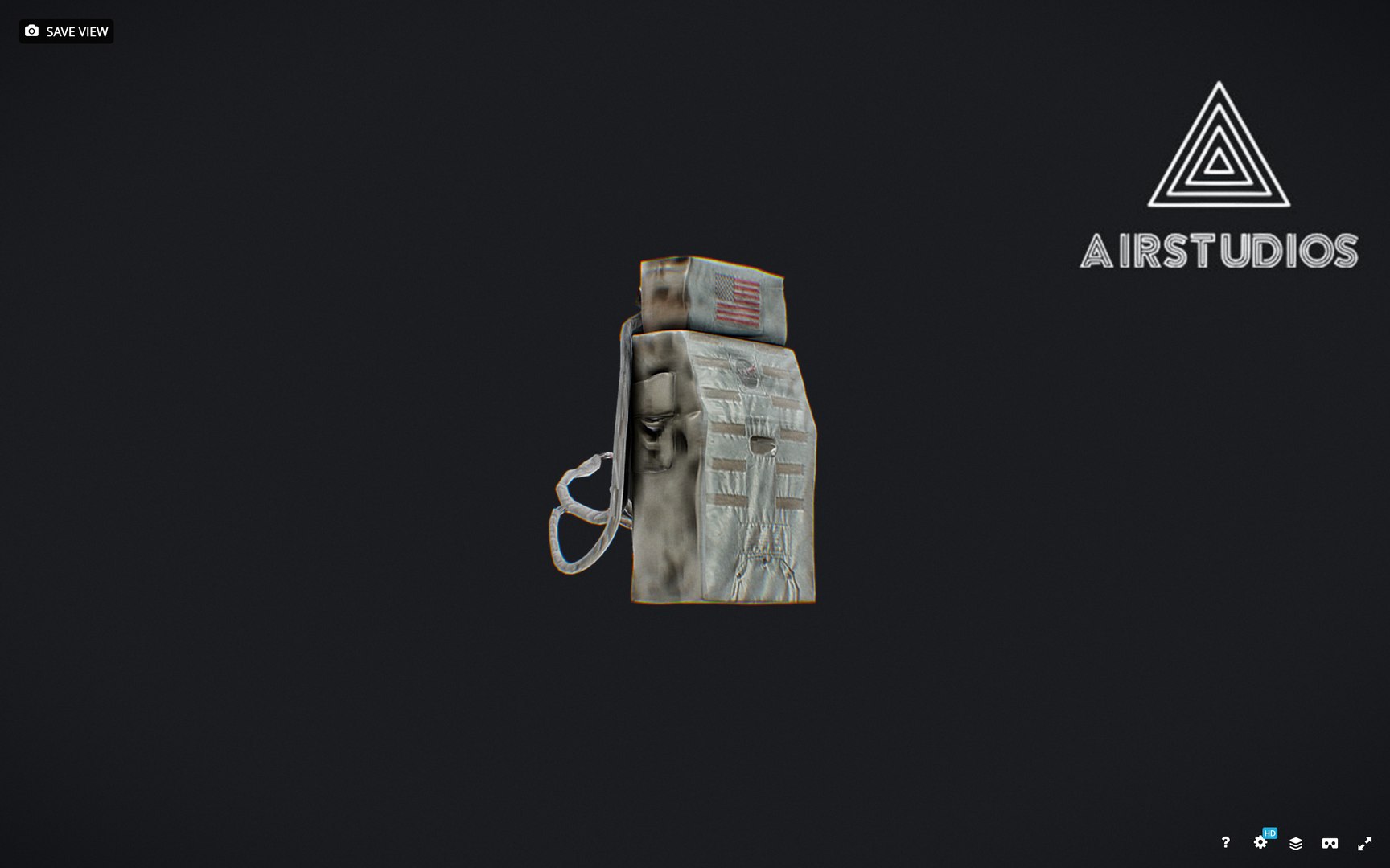 3D Space Suit Astronaut Backpack model - TurboSquid 1887269