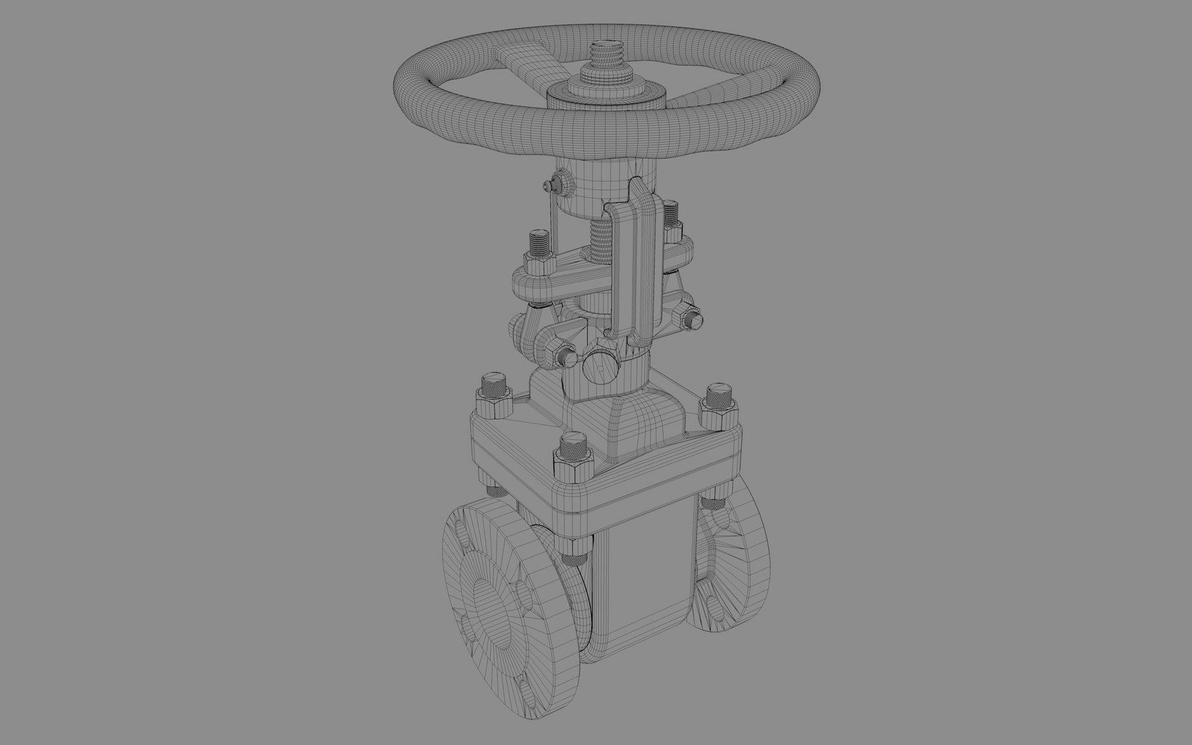 3d model of gate valve