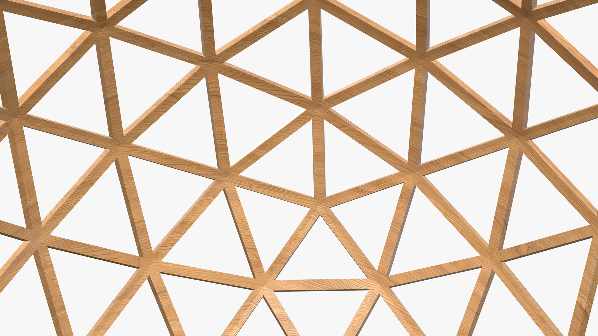 3D Geodesic Dome Wooden 4V Model - TurboSquid 1830546