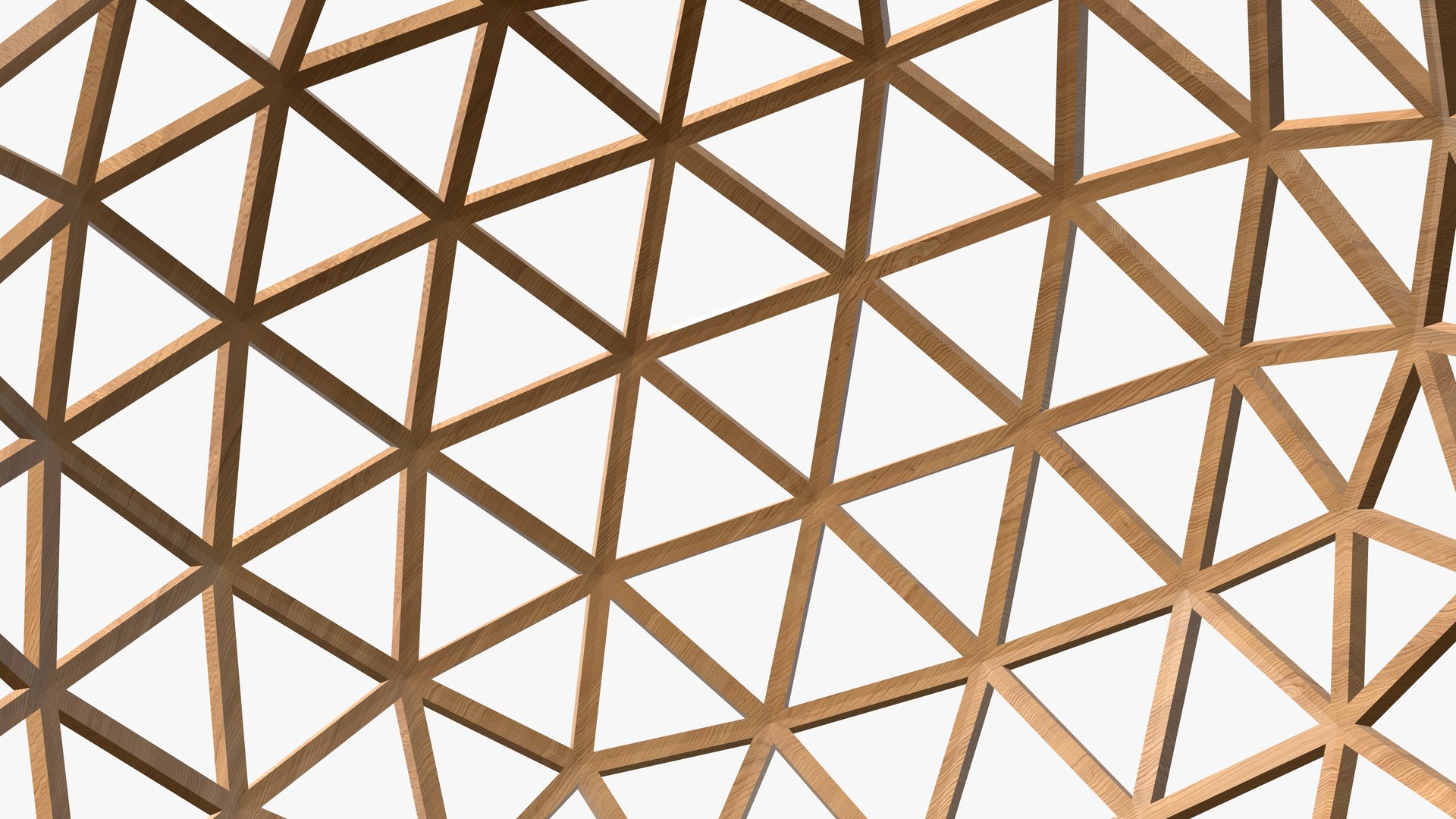 3D Geodesic Dome Wooden 4V Model - TurboSquid 1830546