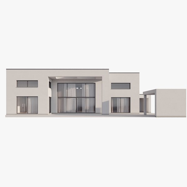 3D Luxury Minimalist House model - TurboSquid 1967233