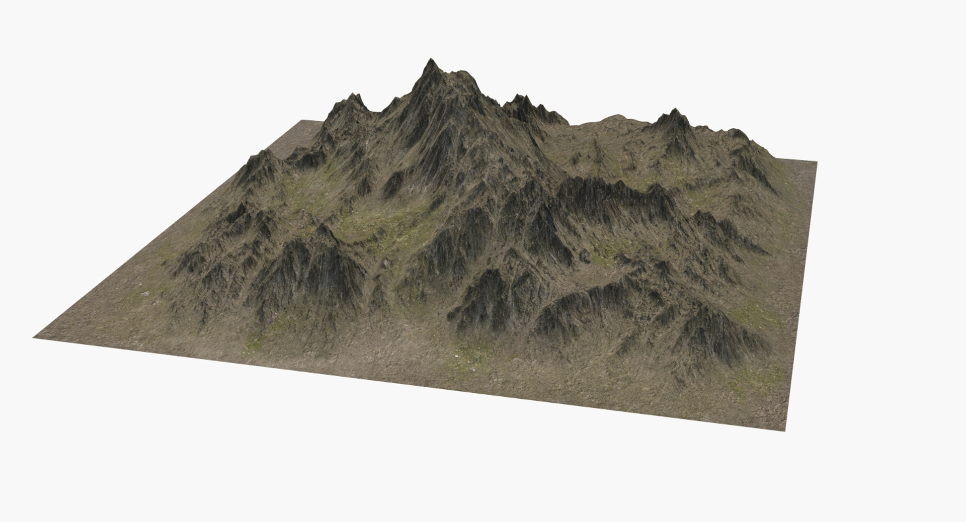 Mountain Peak Landscape Model - TurboSquid 1369777