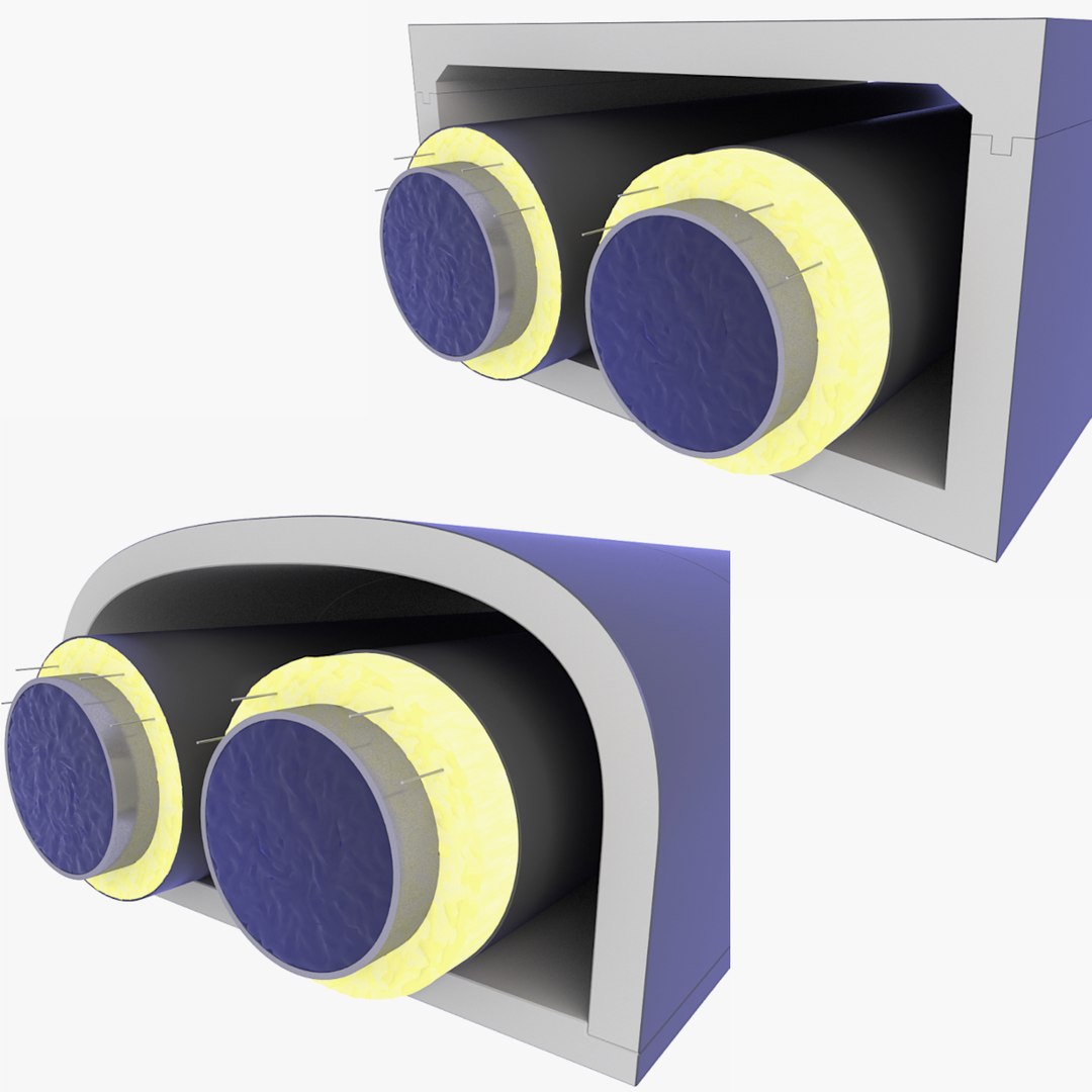 Underground Heating Pipe Tunnels V13 3D - TurboSquid 2415309