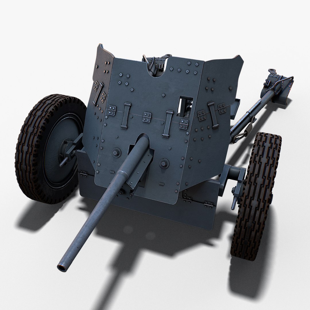 PAK 36 Modular Game Ready 3d Model Model - TurboSquid 2442468