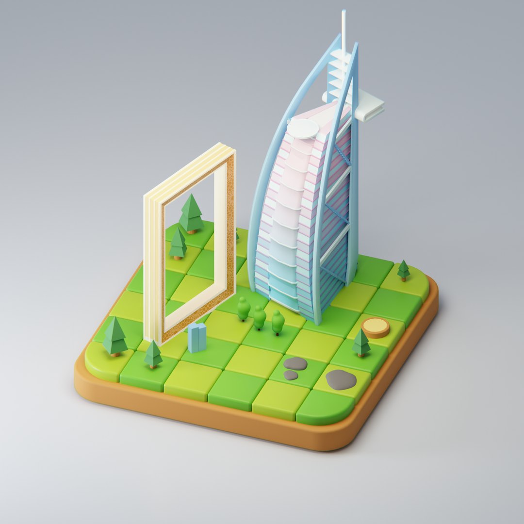 3D Dubai Landmark - TurboSquid 2336584