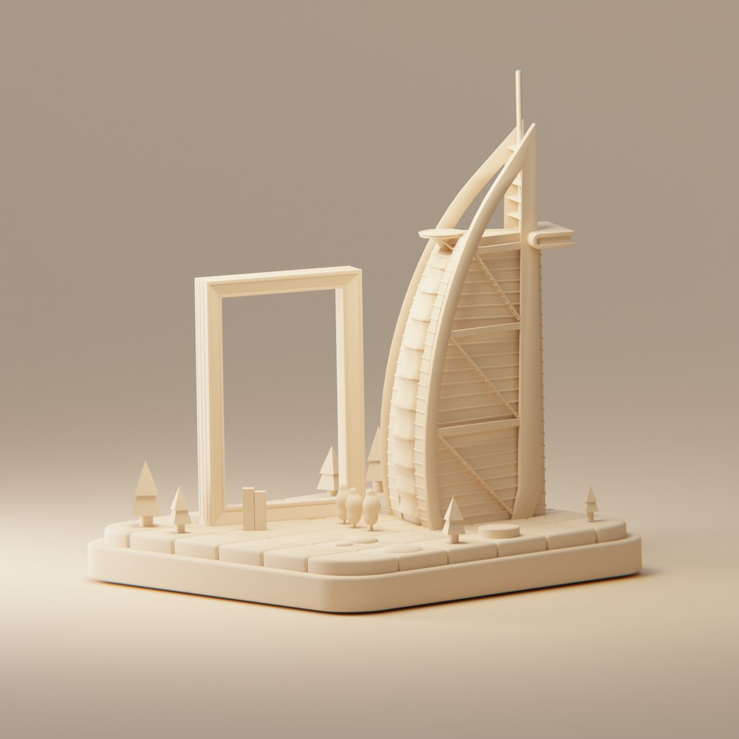 3D Dubai Landmark - TurboSquid 2336584