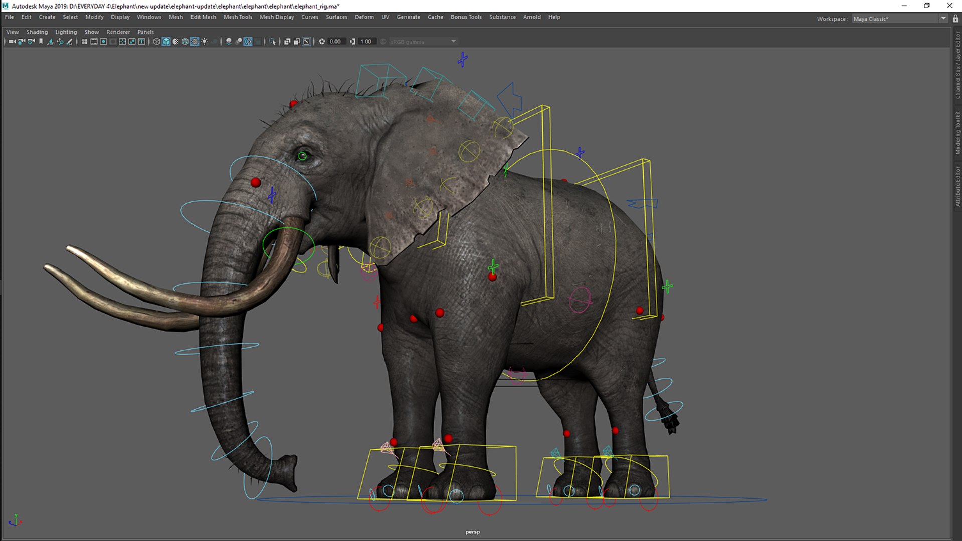 Free Elephant Rig 3D - TurboSquid 1383252