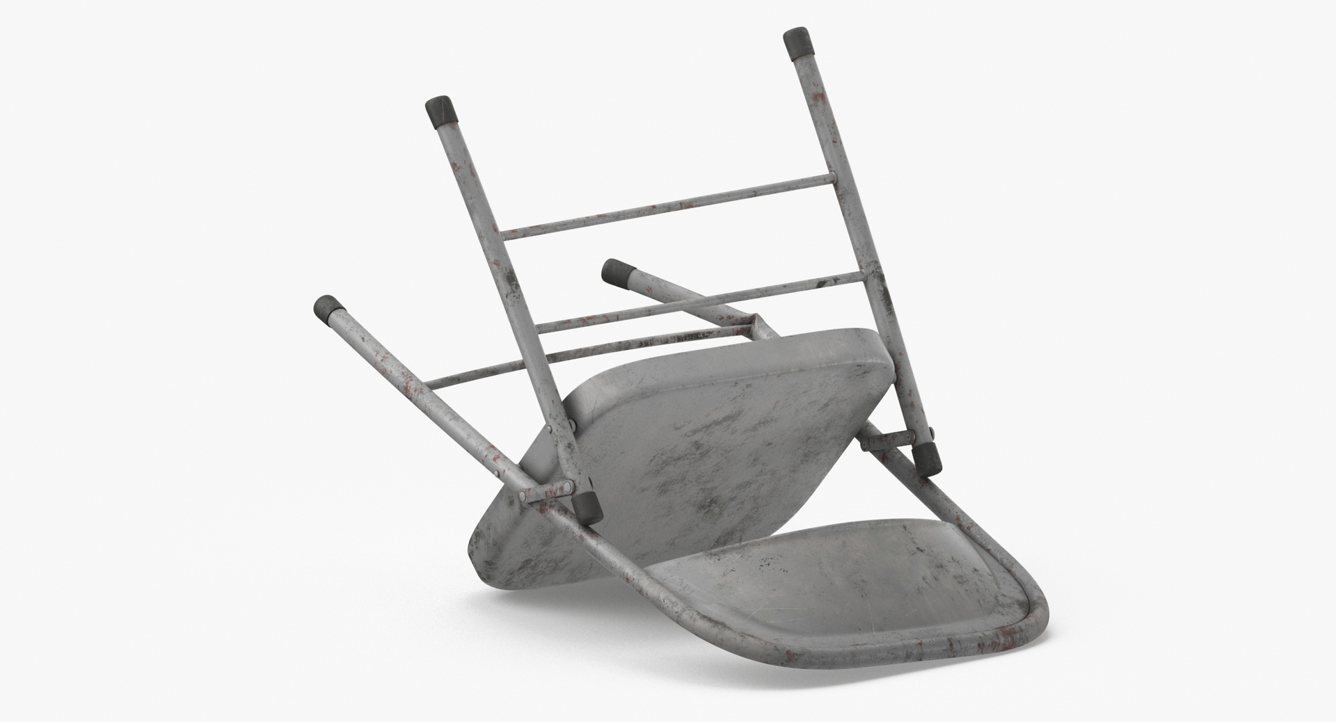 Metal Folding Chair Damaged 3D Model - TurboSquid 1867666