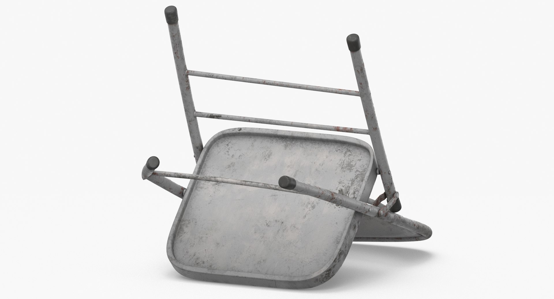 Metal Folding Chair Damaged 3D Model - TurboSquid 1867666
