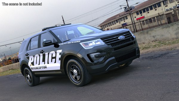 modelo 3d Unidad de interceptación de la policía de Ford - TurboSquid ...