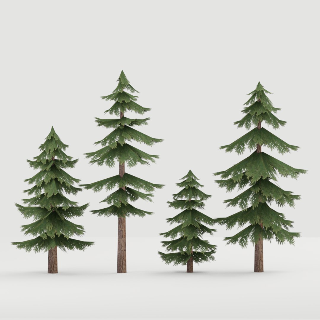 3D Pine Tree Model - TurboSquid 1424590