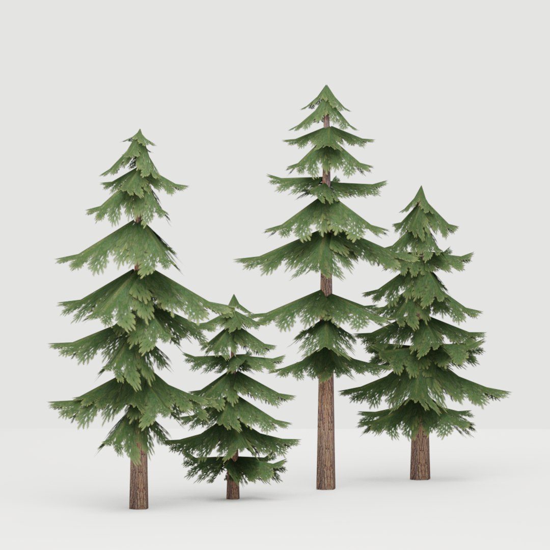 3D Pine Tree Model - TurboSquid 1424590