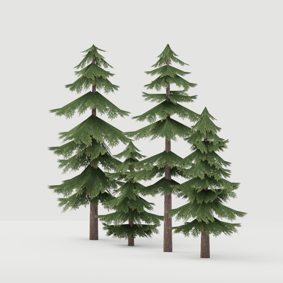 3D Pine Tree Model - TurboSquid 1424590