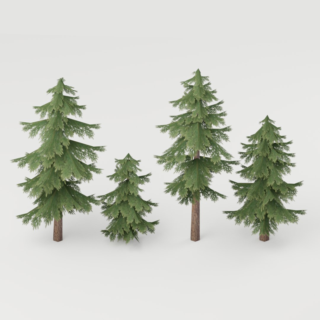 3D Pine Tree Model - TurboSquid 1424590