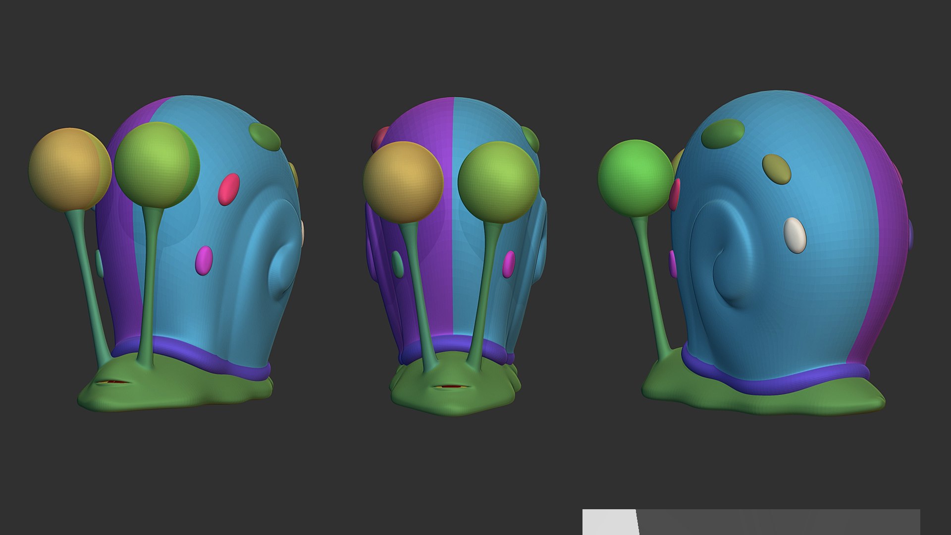 Gary The Snail Cinematic Character 3D Model - TurboSquid 2111184