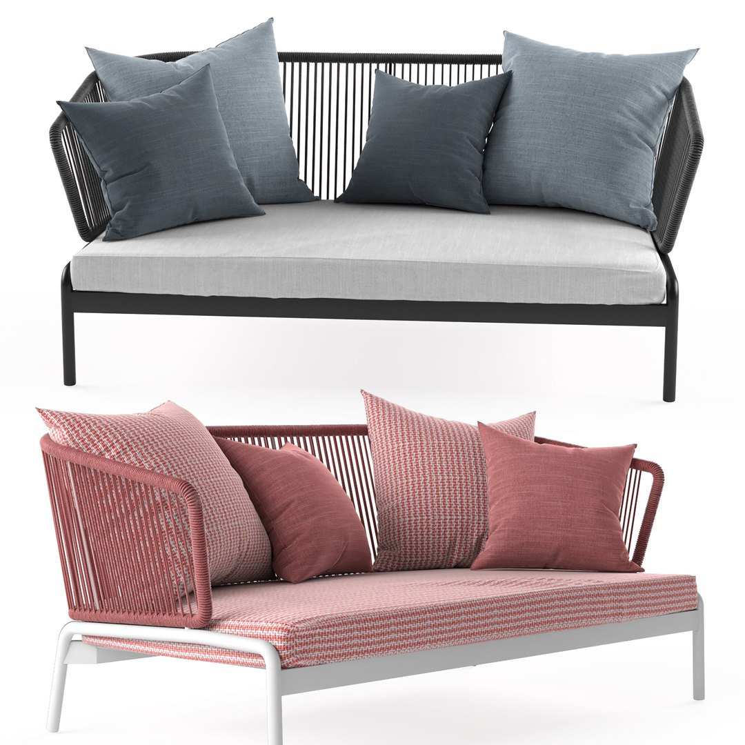 Roda Spool 2-seat Sofa 3D - TurboSquid 1855117