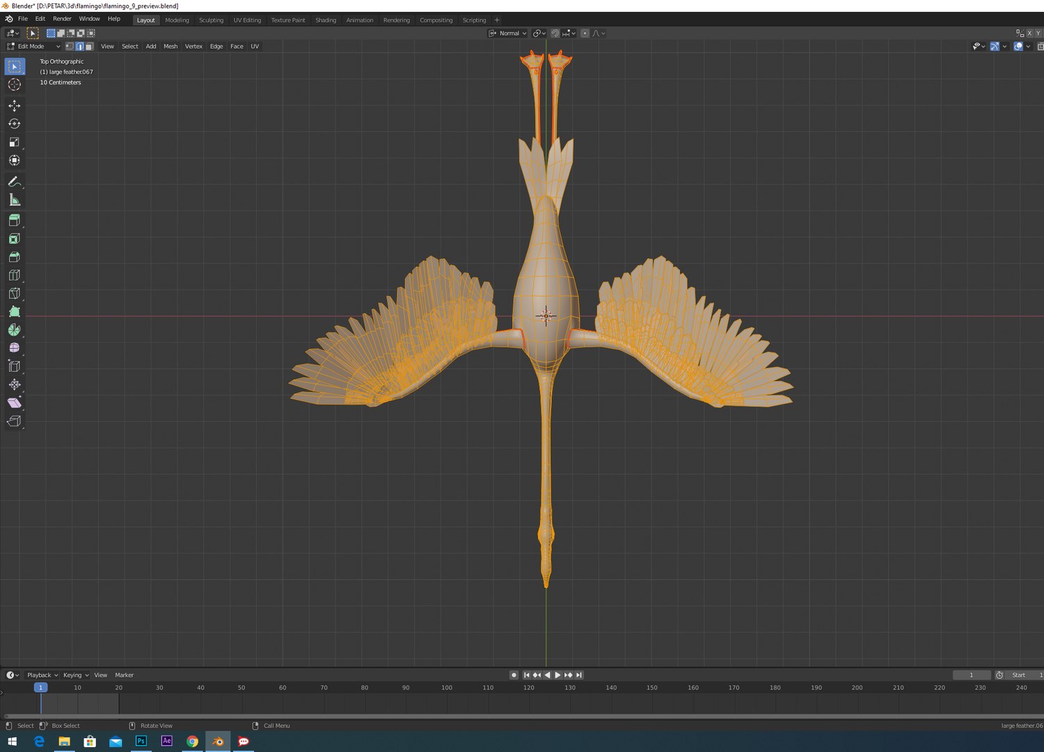 Flamingo Flying 3D Model - TurboSquid 1591455