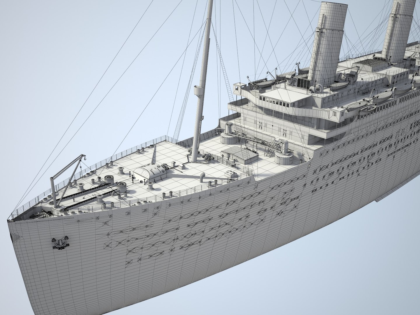 3d Model Of Ship Cruise Rms
